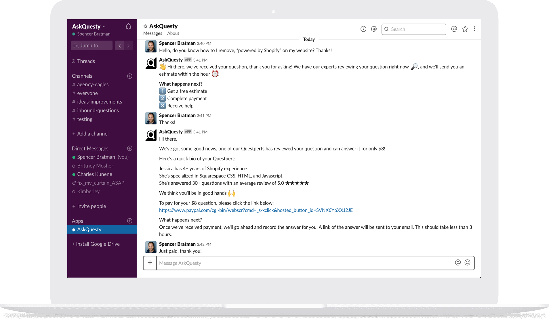 Download Our Slack Application